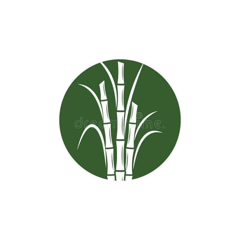 Sugar Cane Logo Template Vector Symbol Stock Vector - Illustration of ...