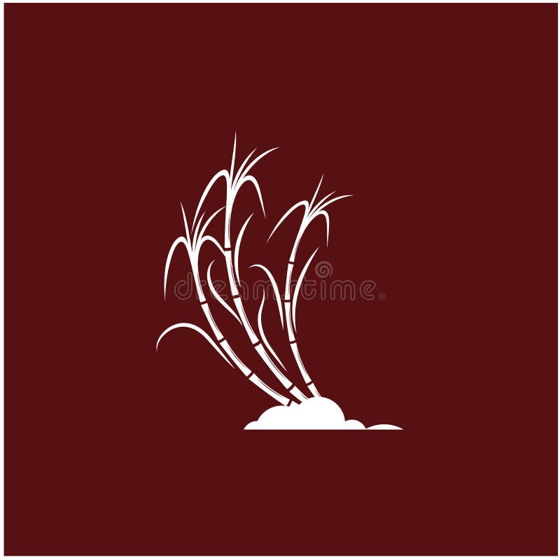 Sugar Cane Logo Template Vector Symbol Stock Vector - Illustration of ...