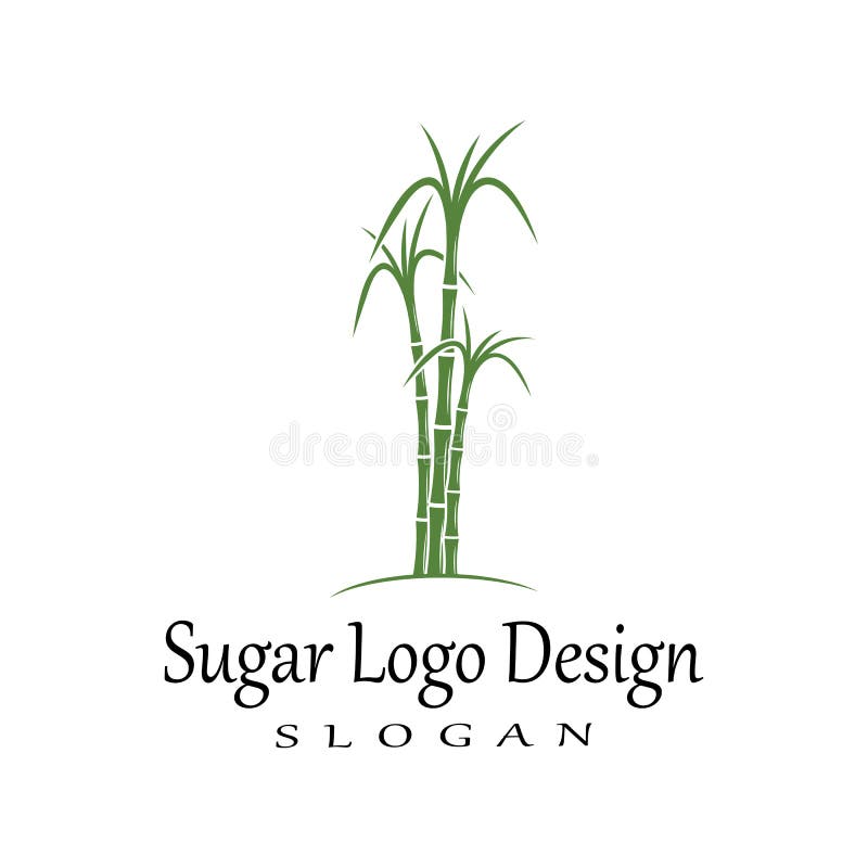 Sugar Cane Logo Template Vector Symbol Nature Stock Vector ...