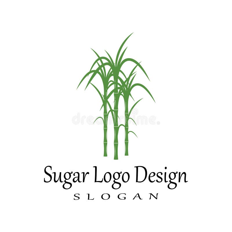 Sugar Cane Logo Template Vector Symbol Nature Stock Vector ...
