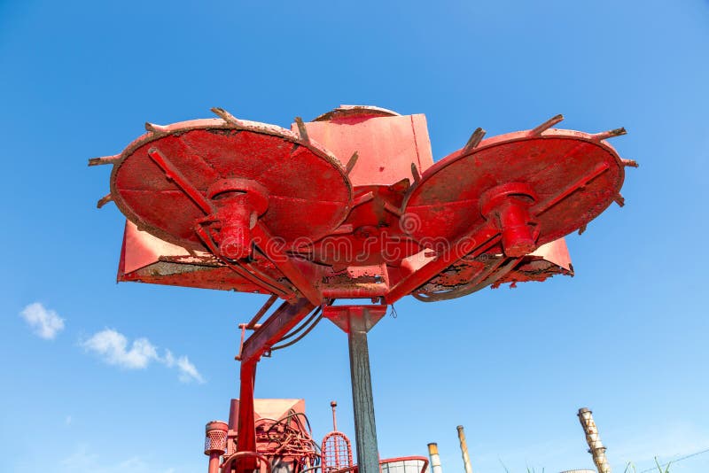 Sugar cane machinery stock photo. Image of land, harvest - 147885882
