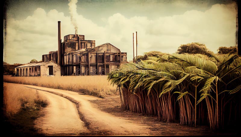 Sugar cane factory stock photo. Image of pastoral, soil - 274933150