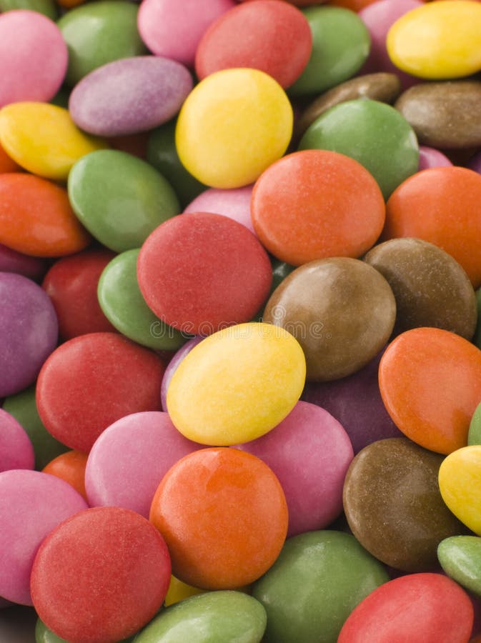 Sugar Coated Chocolate Buttons (Smarties) Stock Photo - Image of candy ...