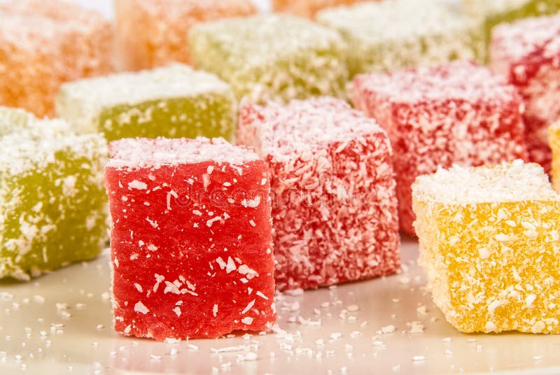 Sweet multicolored cubes stock image. Image of snack - 165583811
