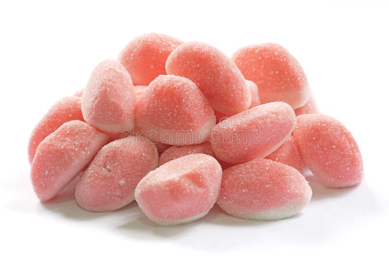 Sugar Coated Pink Gummies stock image. Image of candy - 24541589