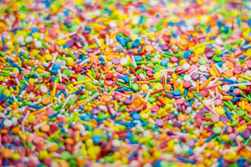 Sugar confetti for baking stock photo. Image of decoration - 179669310