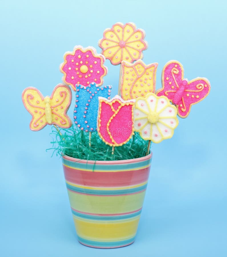 Sugar Cookie Bouquet stock image. Image of yellow, spring - 28712743