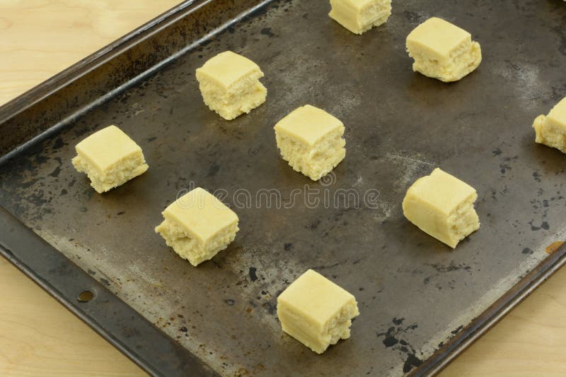 Sugar cookie cubes stock image. Image of preparation - 106705163