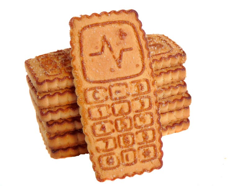 Sugar Cookies in a Cell Phone Stock Image - Image of phone, pastries ...