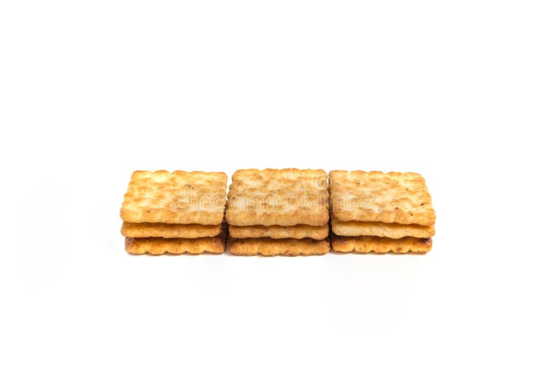 Sugar Crackers Three Pieces Stacked Three Stack Stock Photo - Image of ...