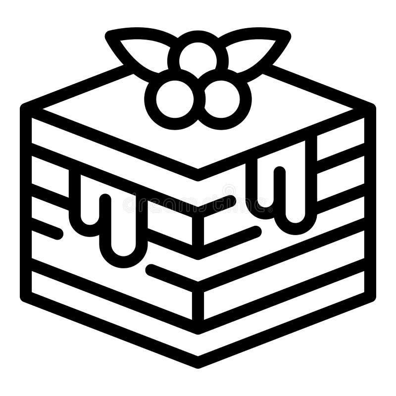 Sugar Cream Icon Outline Vector. Fruit Snack Stock Vector ...