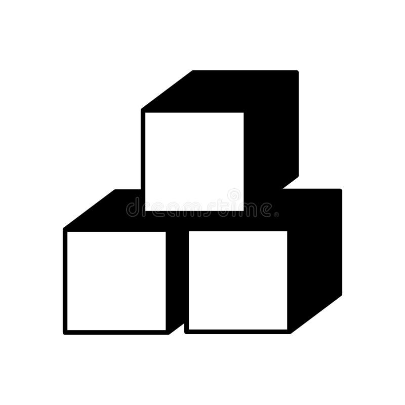 Sugar cubes isolated icon stock illustration. Illustration of sugar ...