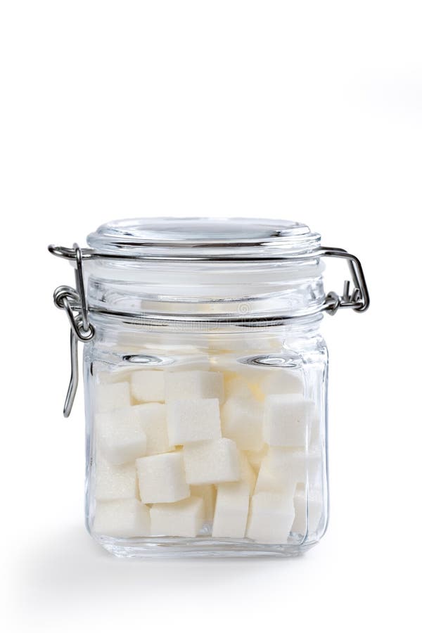 Sugar cubes in jar stock photo. Image of abstract, closeup - 13365860