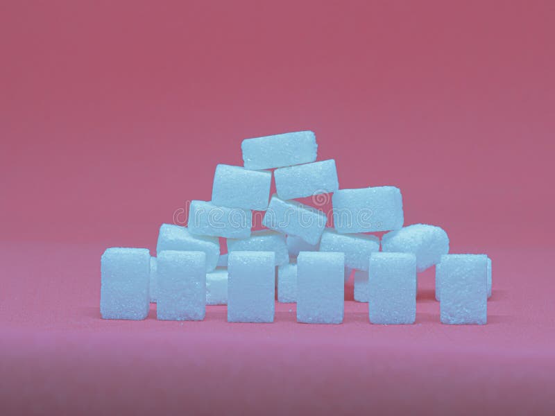 Sugar Cubes Stacked on Top of Each Other Stock Image - Image of white ...