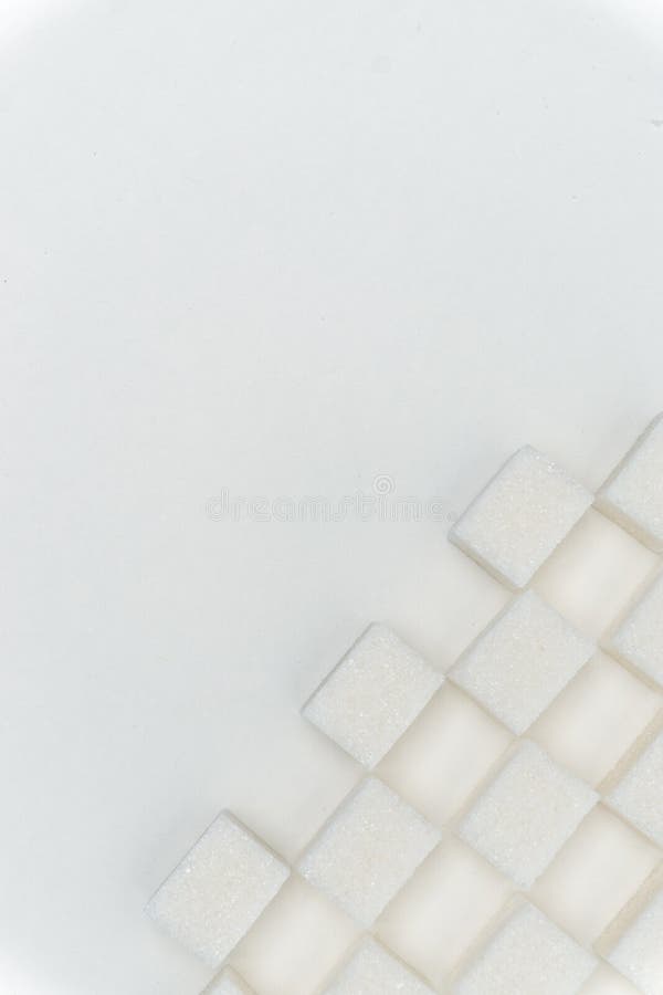 Sugar Cubes Staggered Glucose Sweets Ingredient Light Background Stock ...