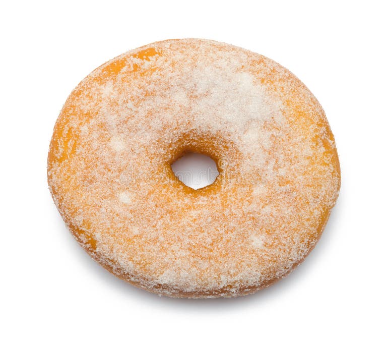 Sugar Doughnut Top View stock photo. Image of milk, glazed - 259847768