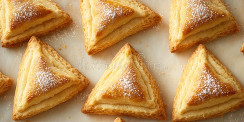 Sugar Dusted Triangle Pastries Stock Photos - Free & Royalty-Free Stock ...