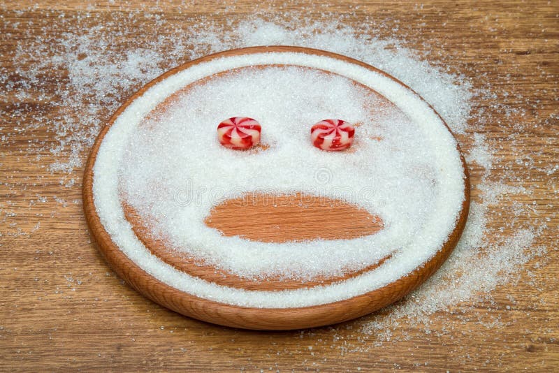 Sugar Face with Eyes of Variegated Candy Stock Image - Image of sweet ...