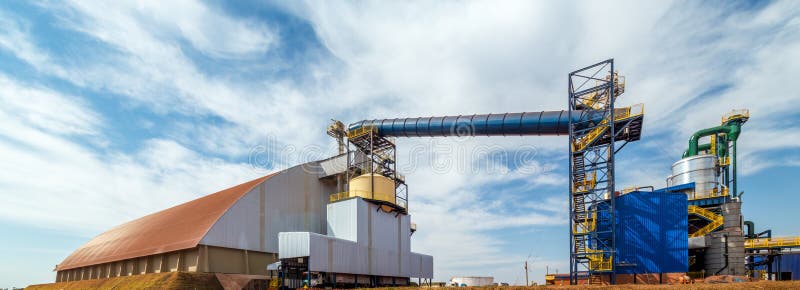 Sugar Factory Industry Line Production Stock Photo - Image of factory ...