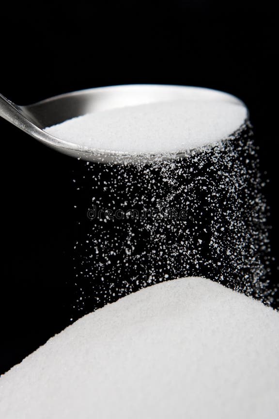 Sugar Falling from Spoon stock photo. Image of steel - 10764204