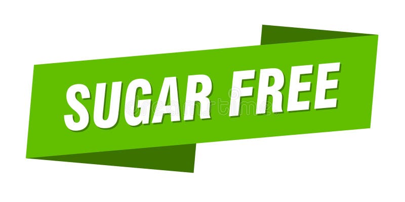 Sugar Free Banner Template. Sugar Free Ribbon Label Stock Vector ...
