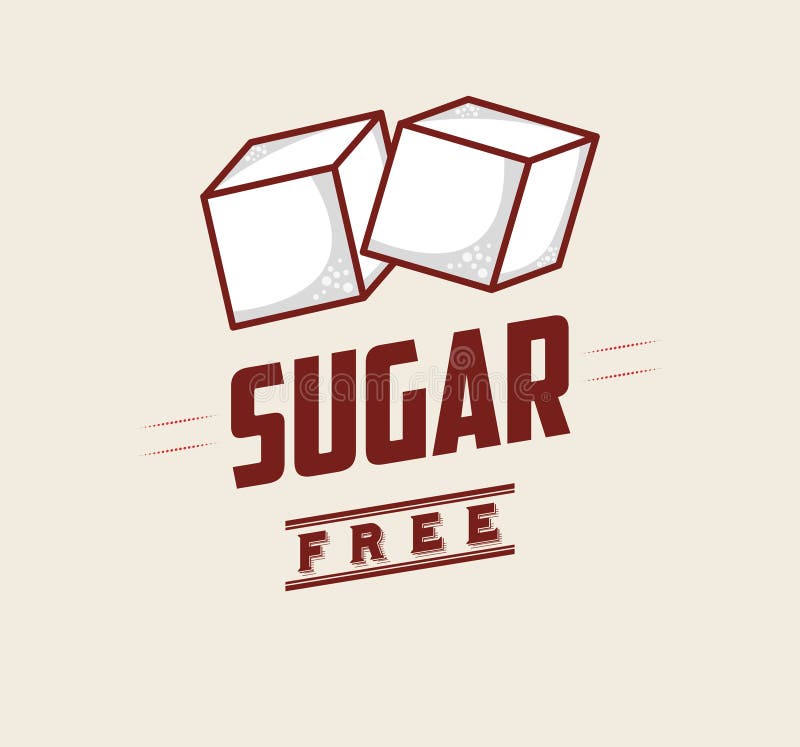 Sugar free design stock vector. Illustration of healthy - 63088870