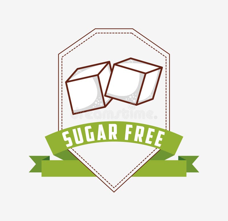 Sugar free design stock vector. Illustration of blocks - 63088884