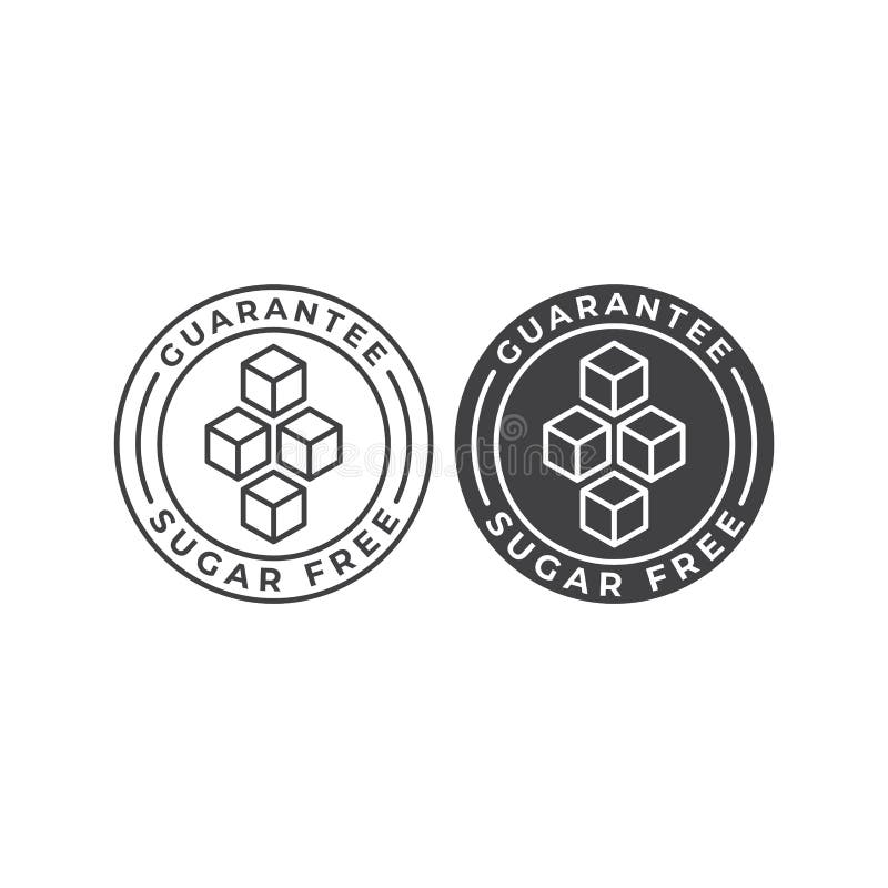 Sugar Free, Guarantee Label. Vector Icon Template Stock Vector ...