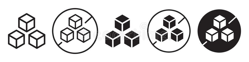 Sugar Free Vector Icon Vector Set Collection for Web Stock Vector ...