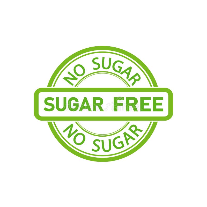 Sugar Free Vector Stamp Isolated on White Background Stock Vector ...