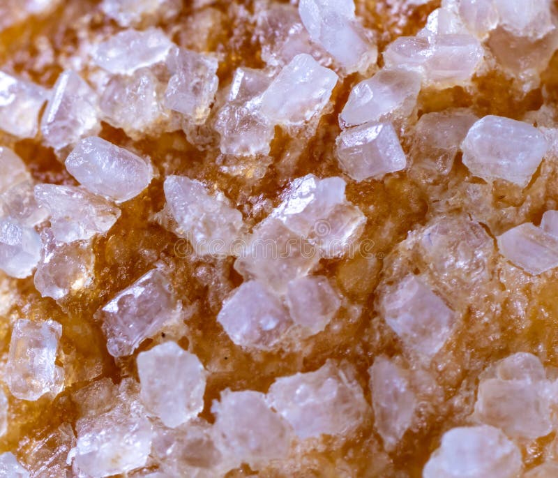 Sugar Glaze Crystals Macro, Background, Full Frame Stock Photo - Image ...