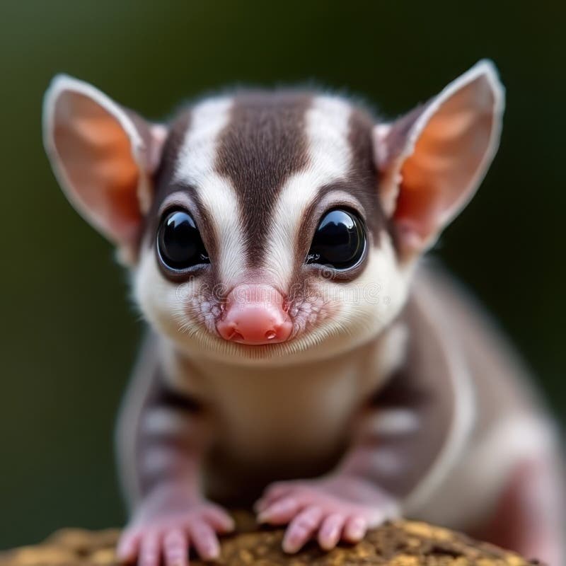 Sugar Glider Baby Joey Portrait Stock Photo - Image of habitat, natural ...