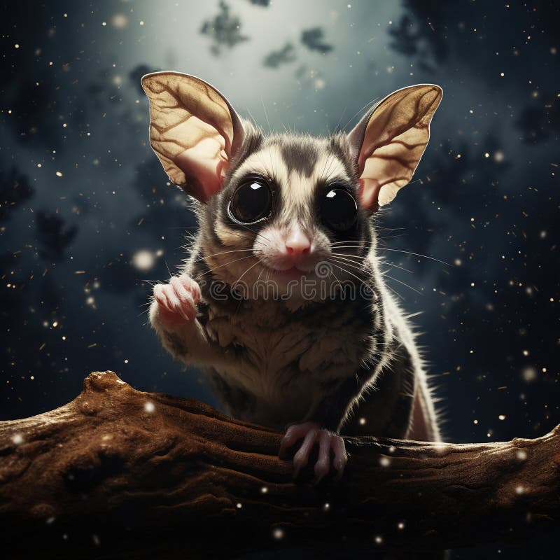 Sugar Glider, Petaurus Breviceps Made with Generative AI Illustration ...