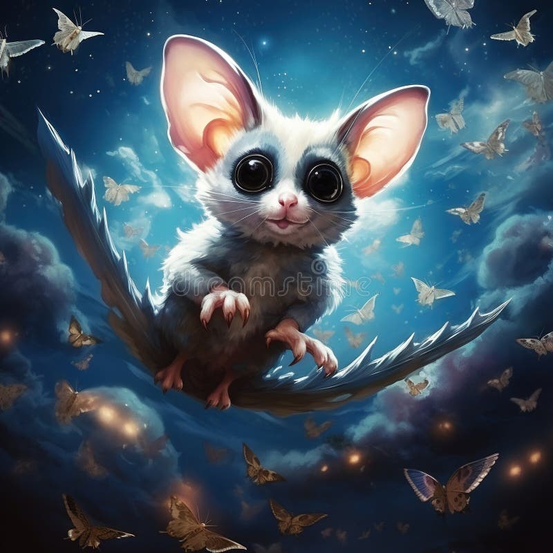Sugar Glider, Petaurus Breviceps Made with Generative AI Illustration ...