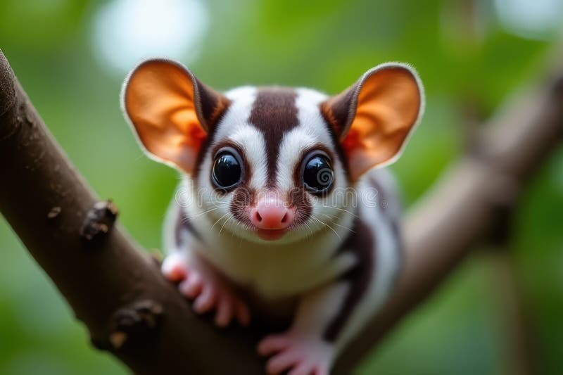 Sugar Glider Tree Climb Adventure Stock Illustration - Illustration of ...