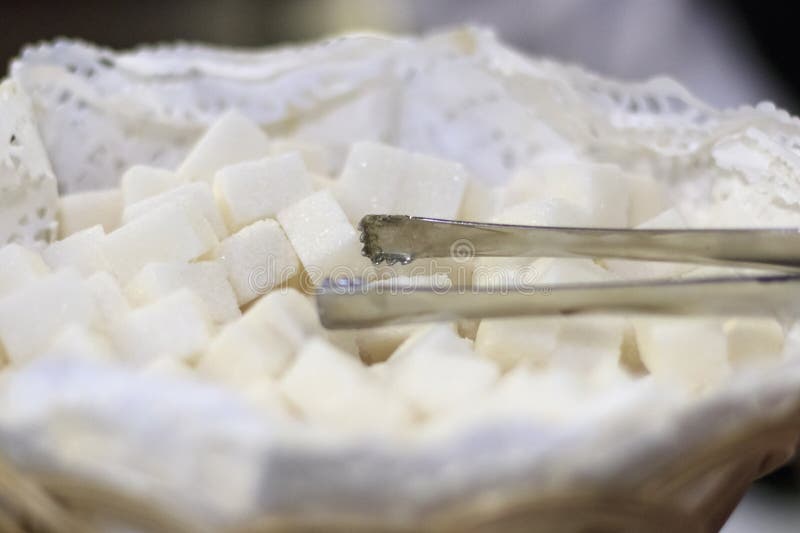 Sugar. it is Laid in Straw Dishes and Covered with a Napkin Stock Photo ...