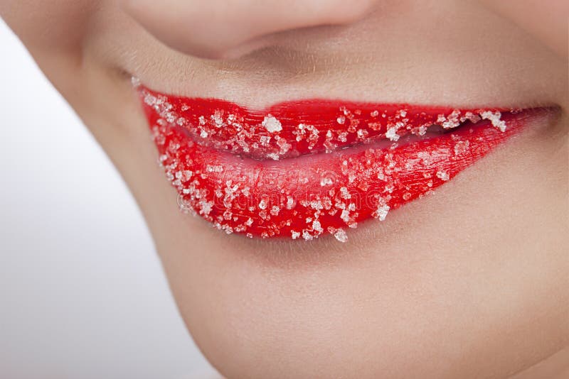Sugar lips stock image. Image of frozen, cosmetics, open - 26628517