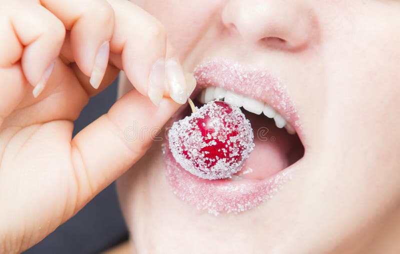Sugar Lips stock photo. Image of fresh, dessert, girl - 44019798