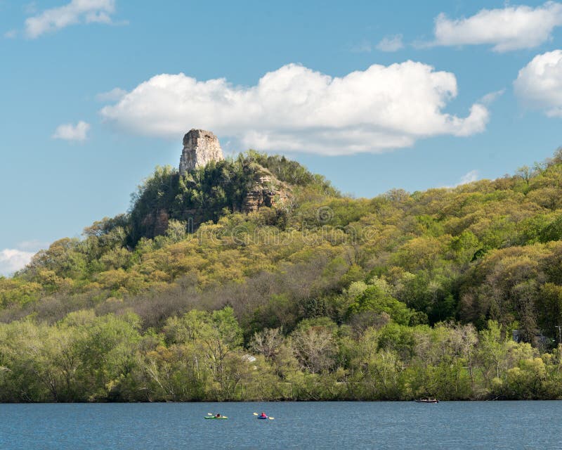 Sugar Loaf Bluff stock photo. Image of trees, quarry - 95225578