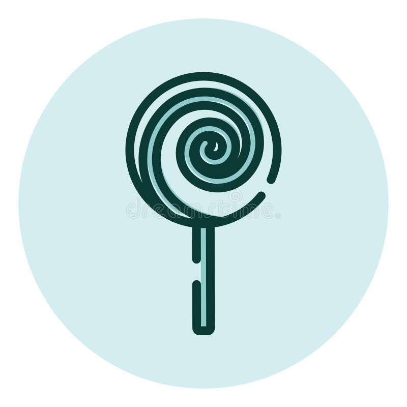 Sugar lolipop, icon stock vector. Illustration of tasty - 259399280