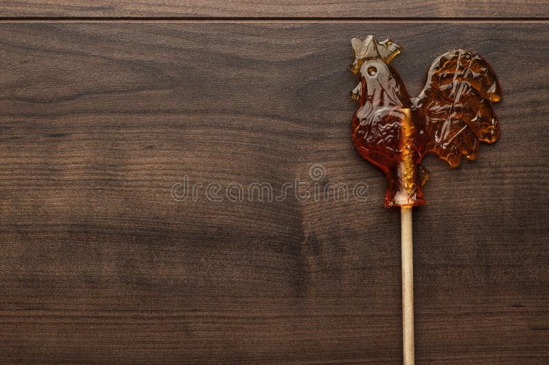 Rooster Shaped Lollipops for Sale at Street Market. Traditional Russian ...
