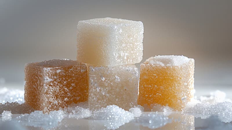 Sugar is Major Source of Energy Stock Photo - Image of powder, cube ...