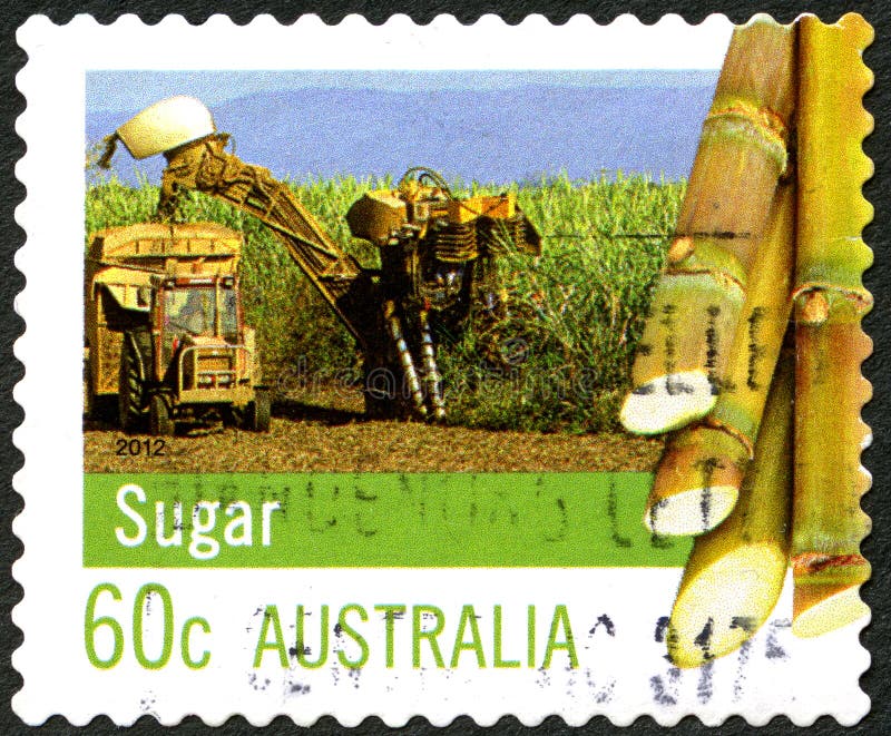 Sugar Making Australian Postage Stamp Editorial Image - Image of ...