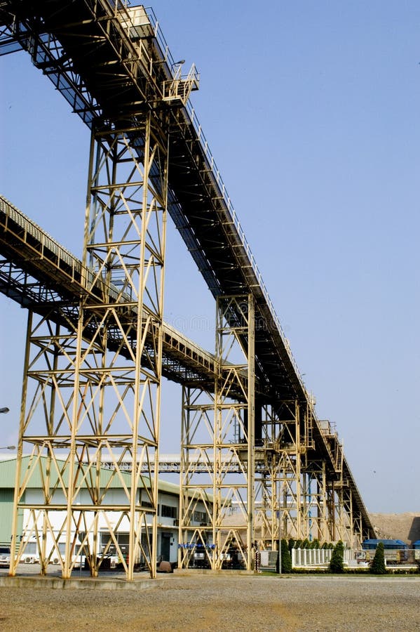 Limestone Mining Conveyors stock image. Image of industry - 226011
