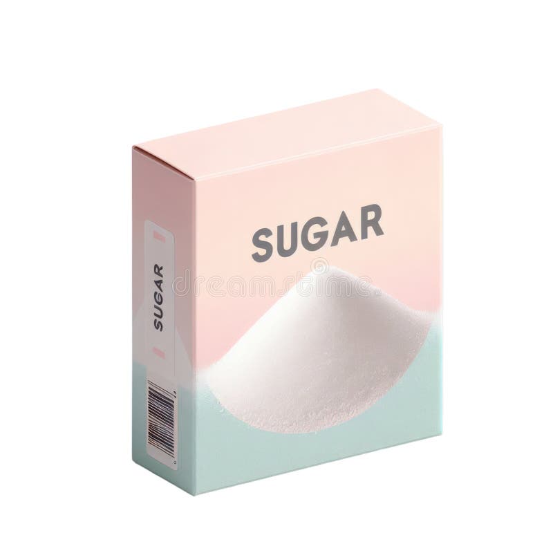 Sugar Package Isolated on White Transparent Background Stock ...