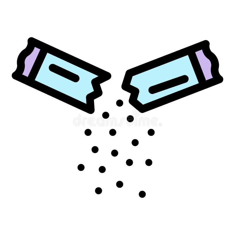Sugar Paper Stick Icon Color Outline Vector Stock Vector - Illustration ...