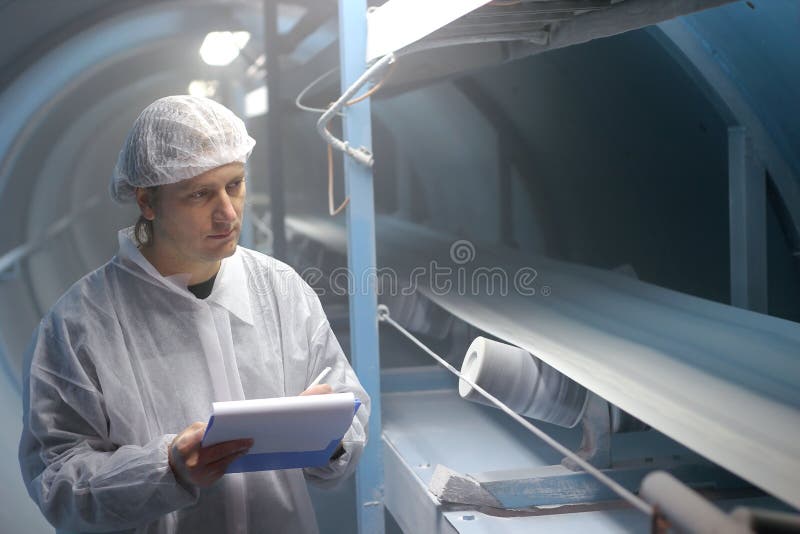 Sugar Refinery - Quality Control Inspector Stock Image - Image of ...