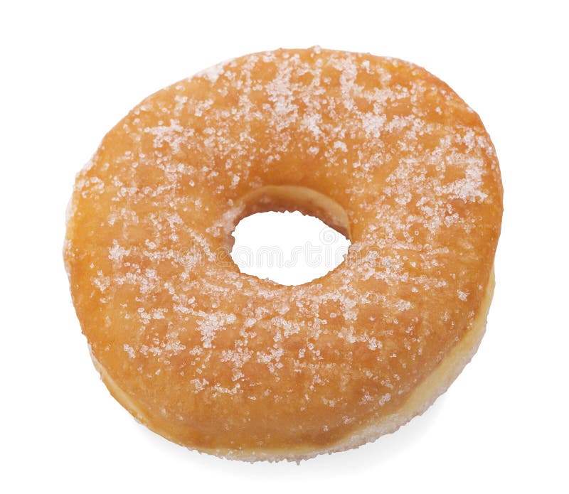 Sugar Ring Donut Isolated Op Een Witte Achtergrond Stock Afbeelding ...