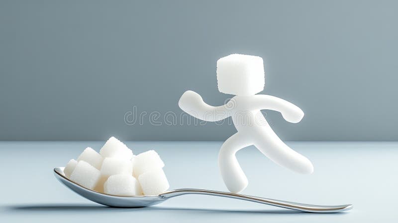 Sugar Rush: Concept of Excessive Sugar Consumption Stock Illustration ...