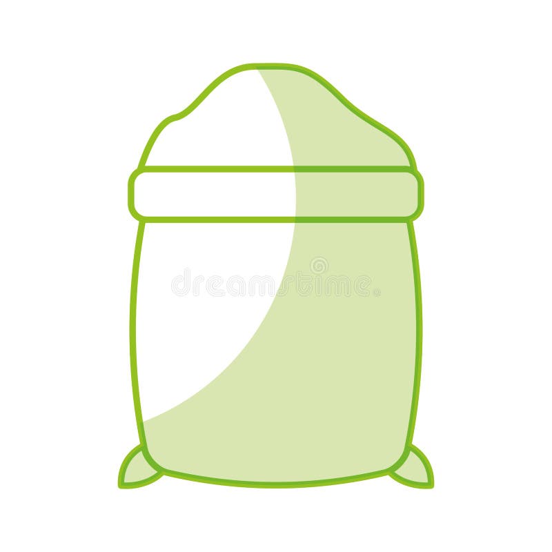 Sugar sack isolated icon stock vector. Illustration of health - 95930640